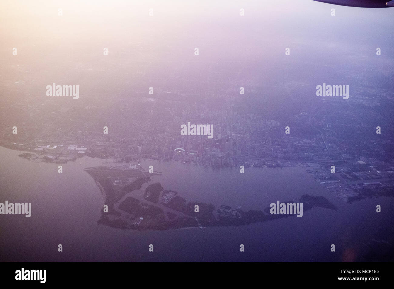Aerial view of landscape and coastline, Toronto, Canada Stock Photo - Alamy