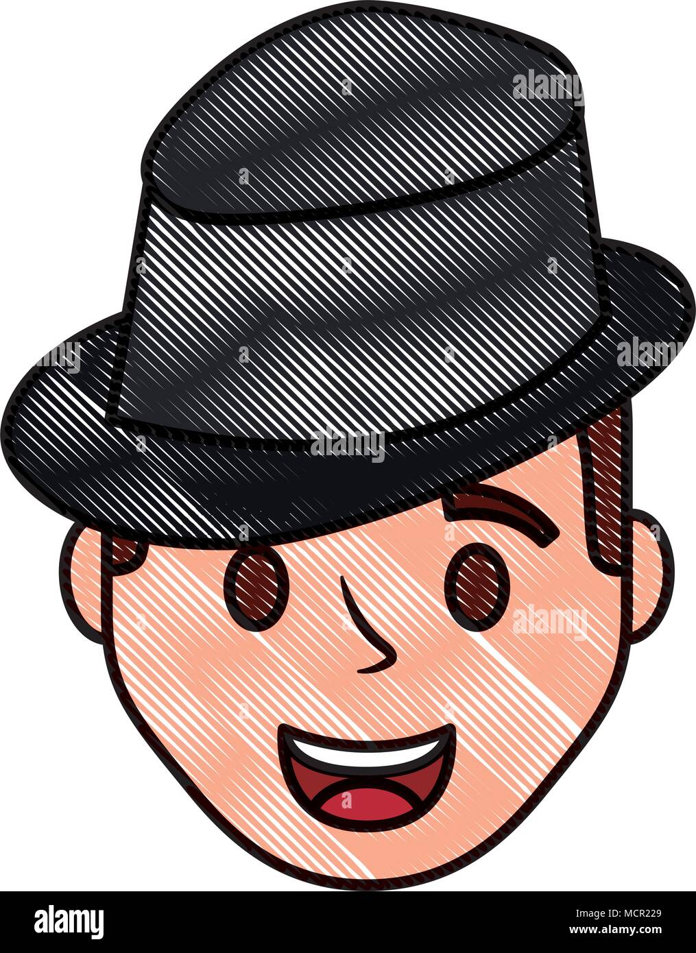 Young man boy portrait elegant Stock Vector Images - Alamy