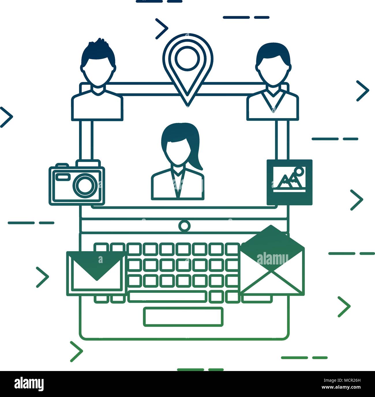 social media card Stock Vector Image & Art - Alamy