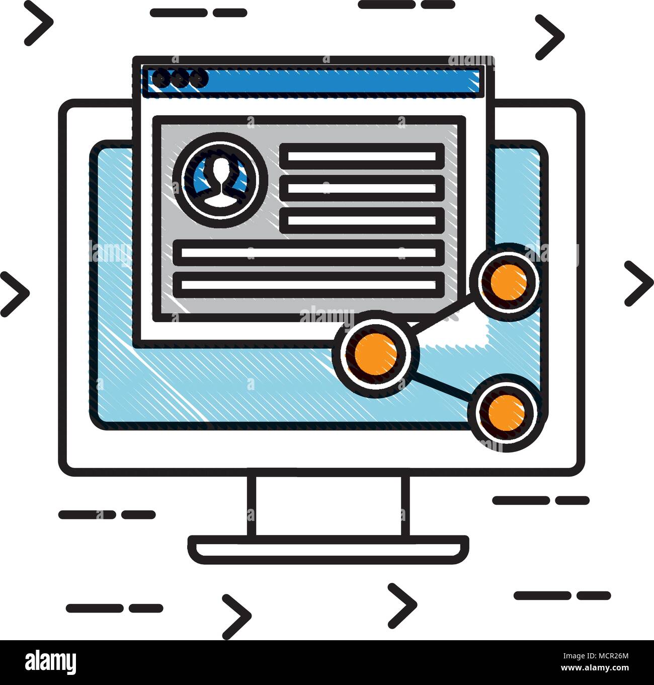 social media card Stock Vector Image & Art - Alamy