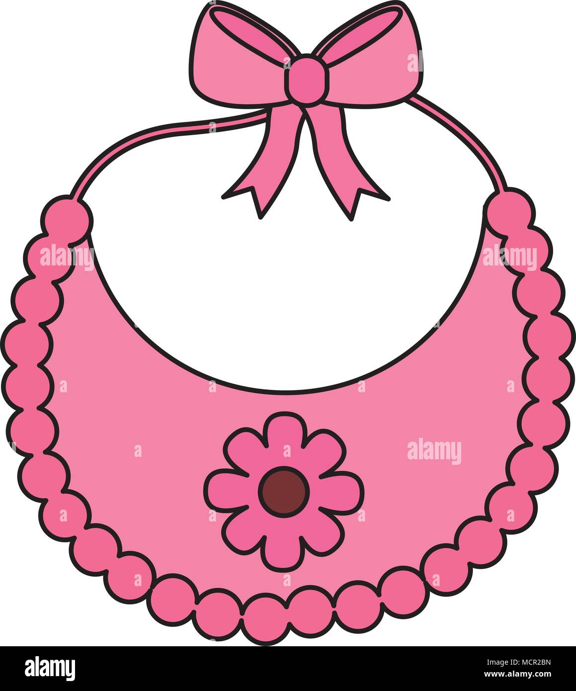 Baby Girl Bib Clip Art