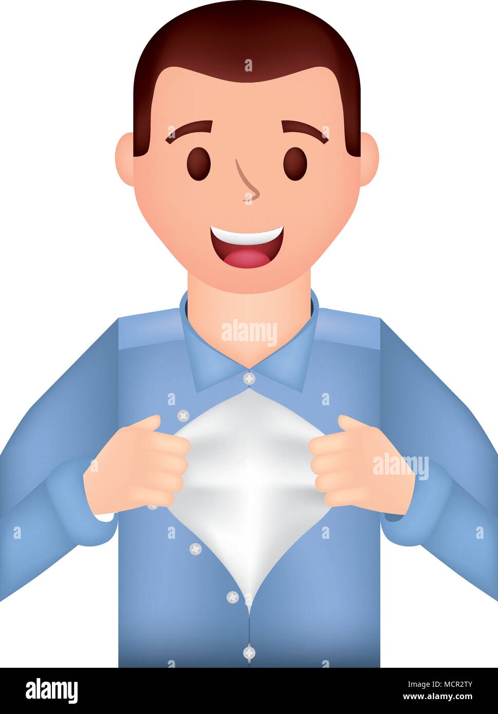 father hero open shirt Stock Vector Image & Art - Alamy