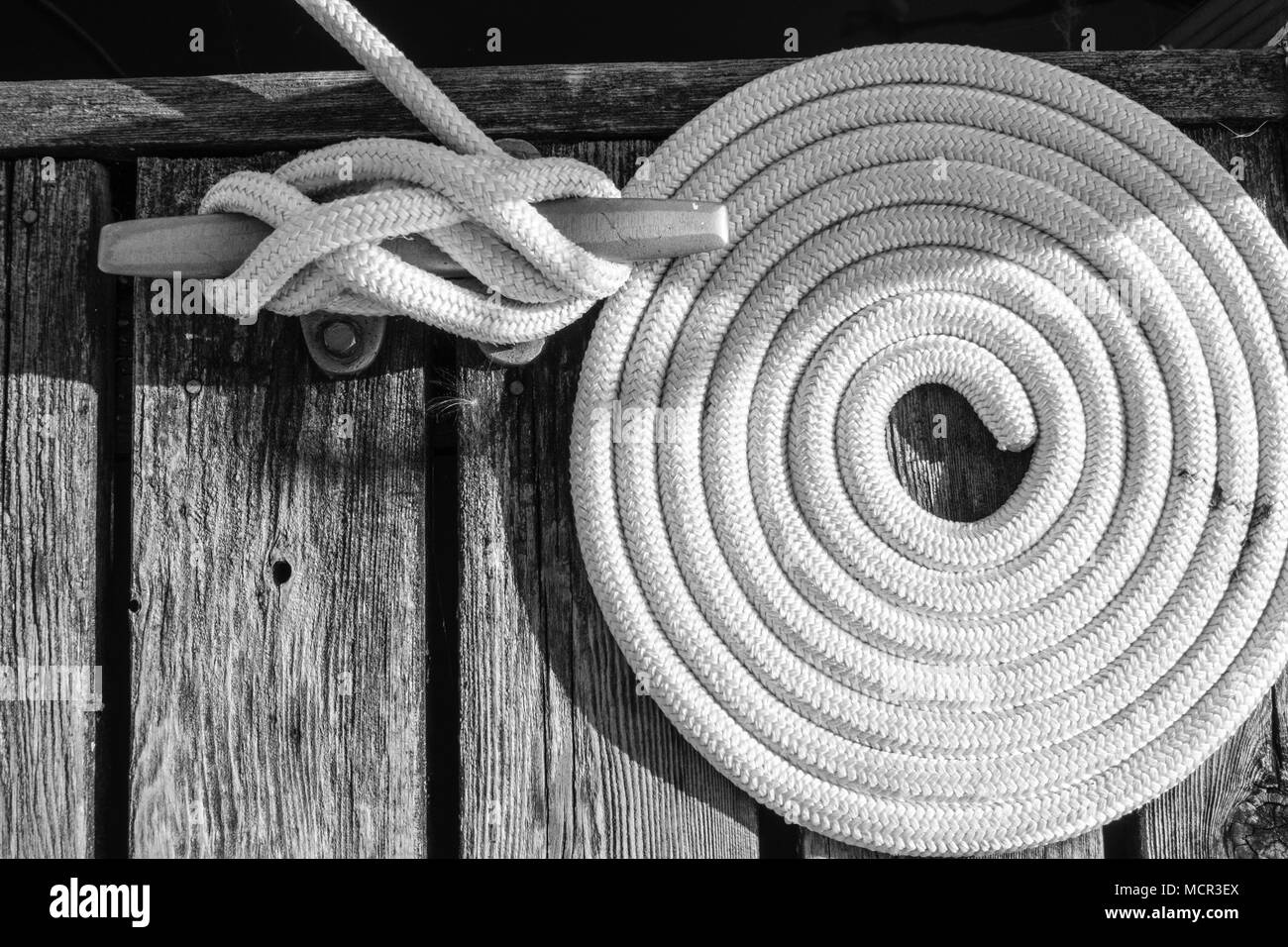 Boat tied up to the dock, Toronto, Canada Stock Photo - Alamy