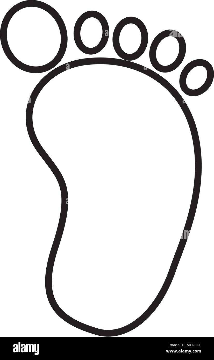 baby footprint isolated icon Stock Vector Image & Art - Alamy