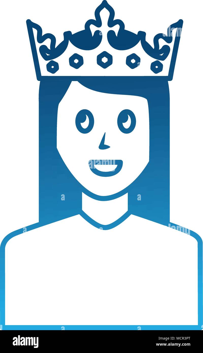 young woman with crown avatar character Stock Vector Image & Art - Alamy