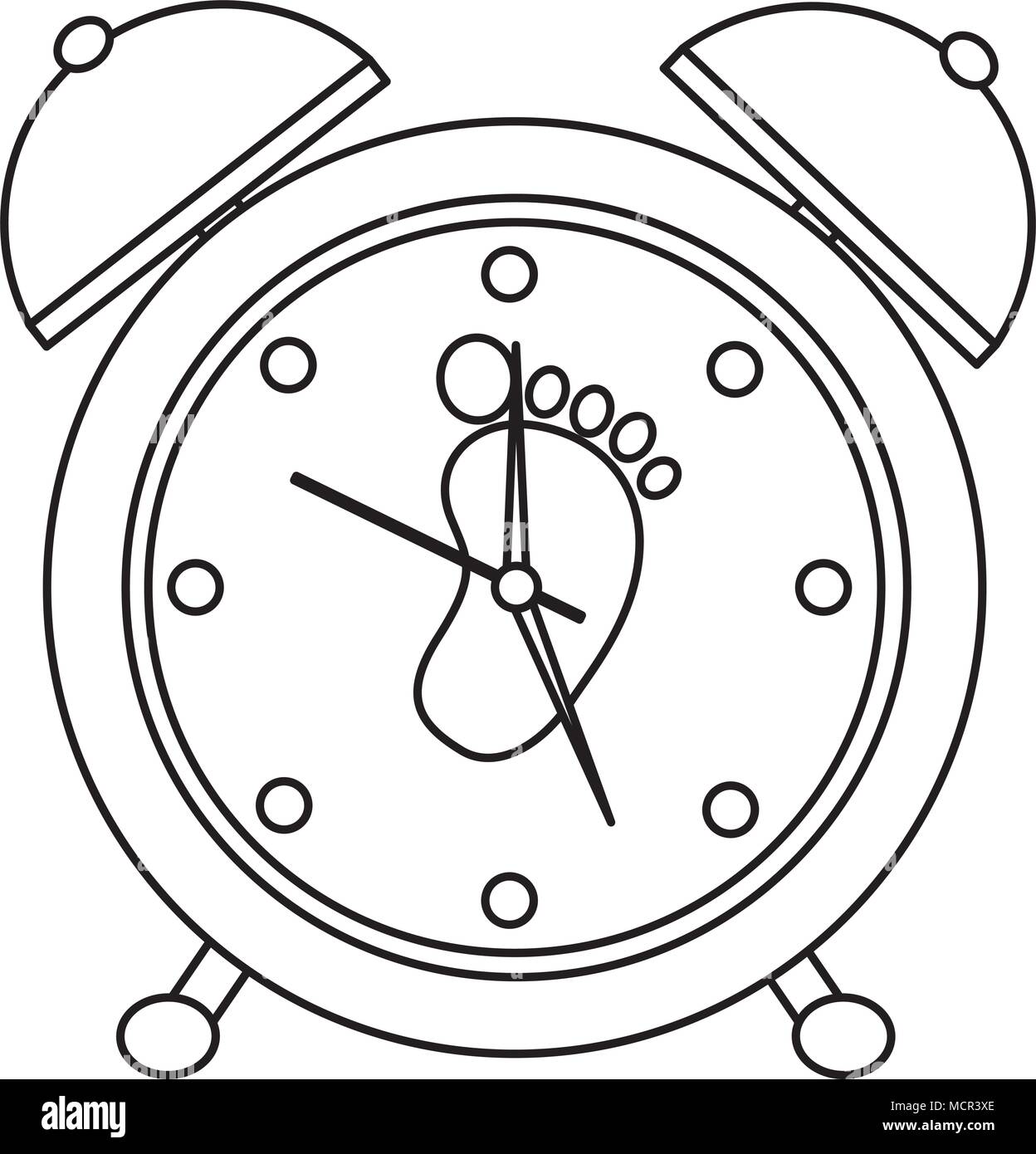 Footprint measurement Stock Vector Images - Alamy