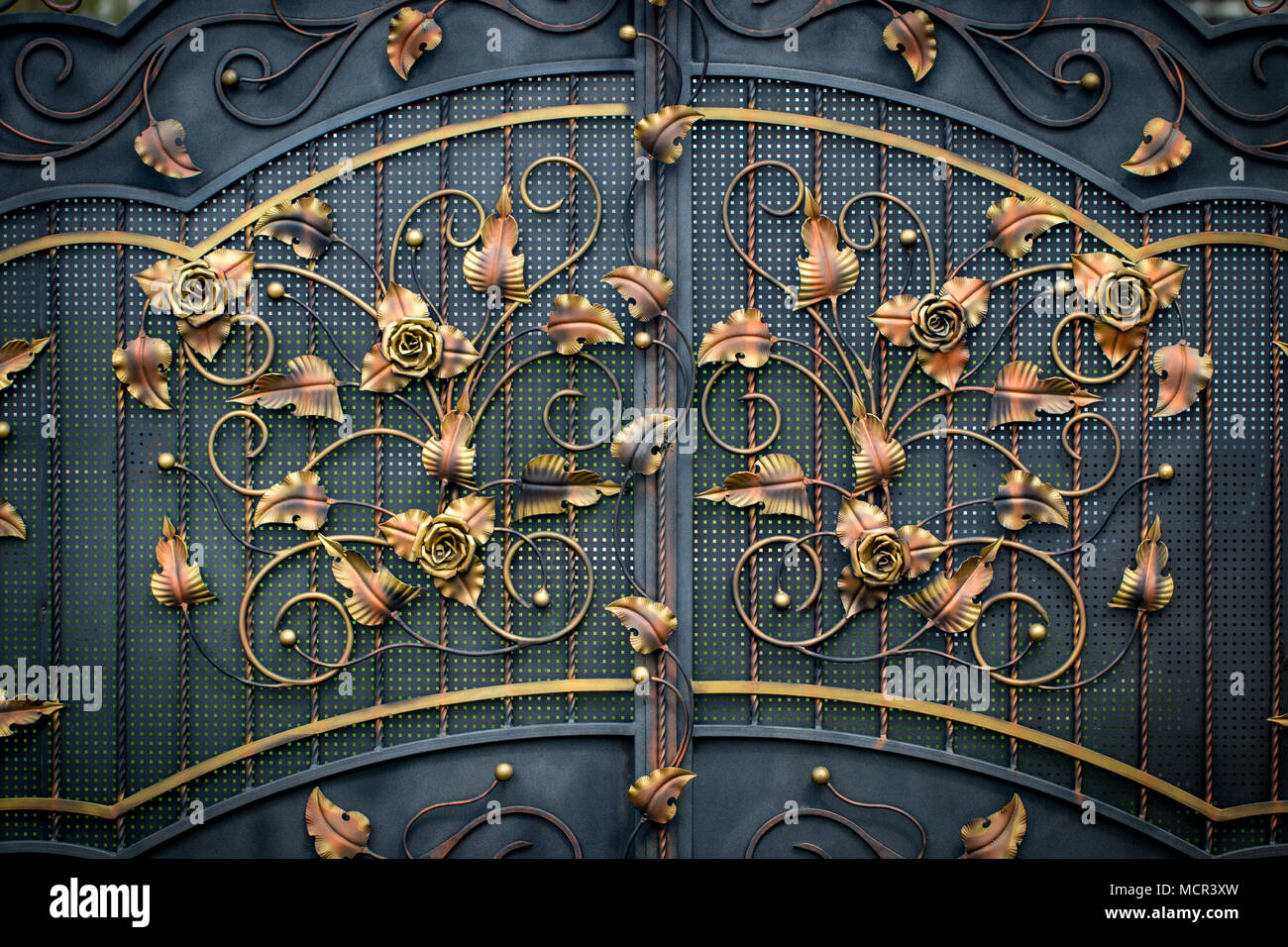 The fragment of forged metal products. close-up Stock Photo - Alamy