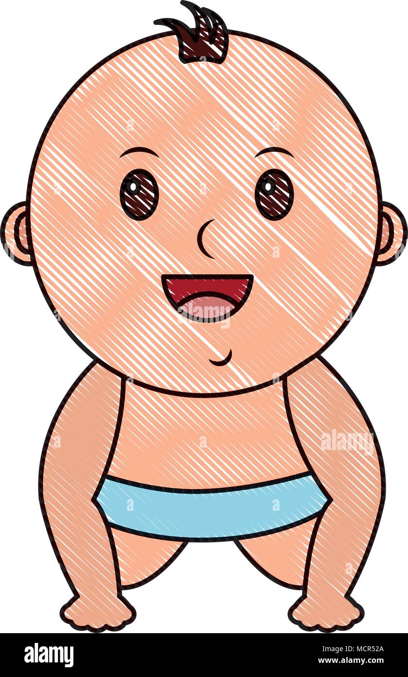 baby boy with diaper isolated icon Stock Vector Image & Art - Alamy