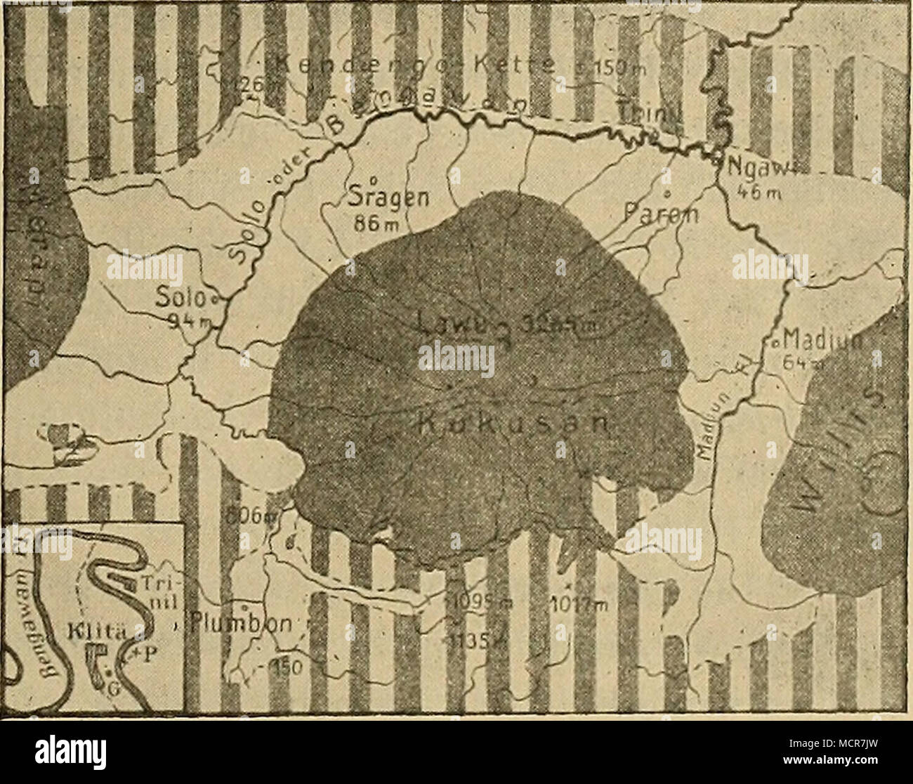 Karte von java hi-res stock photography and images - Alamy