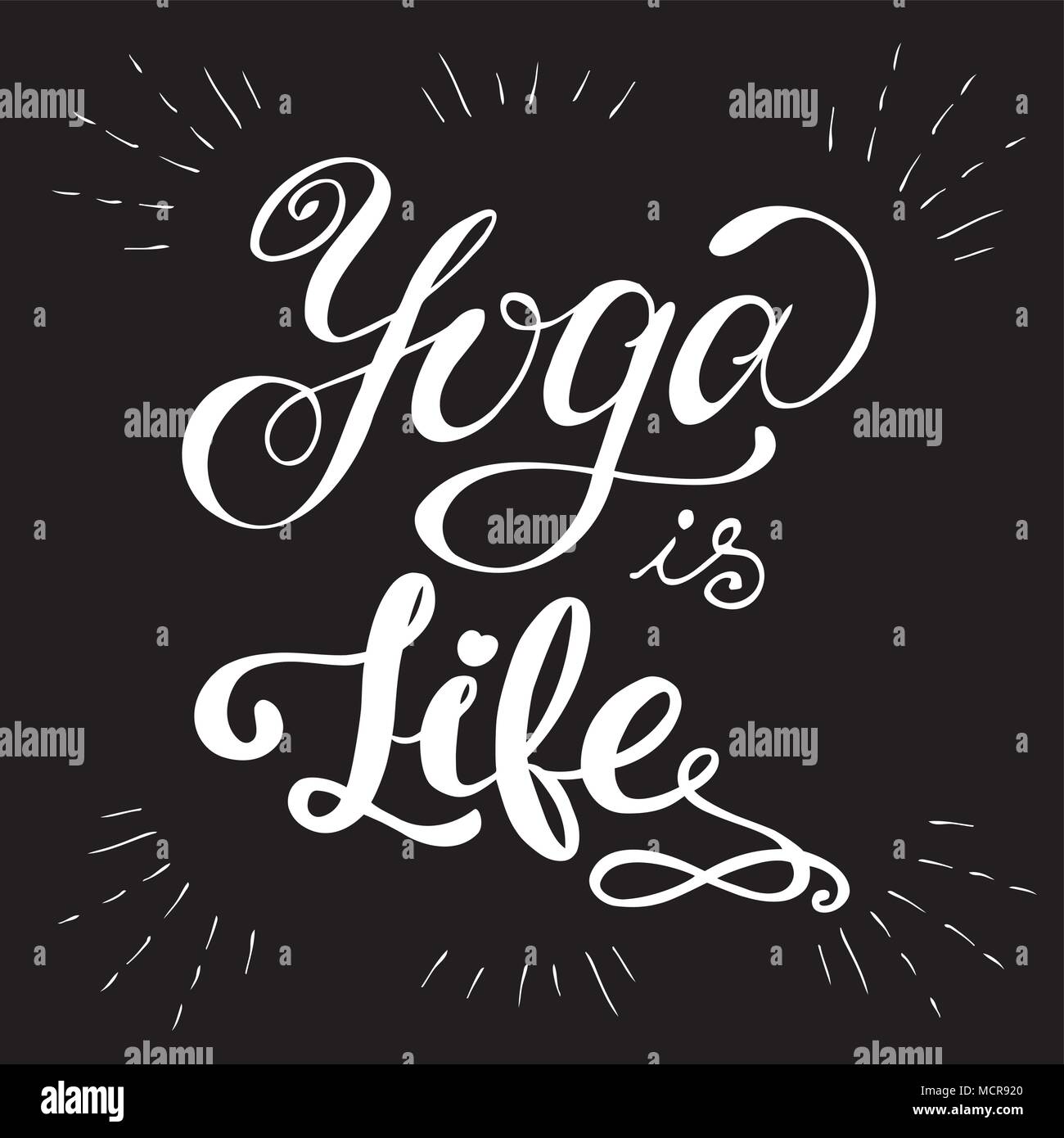 Yoga quote vector vectors hi-res stock photography and images - Alamy