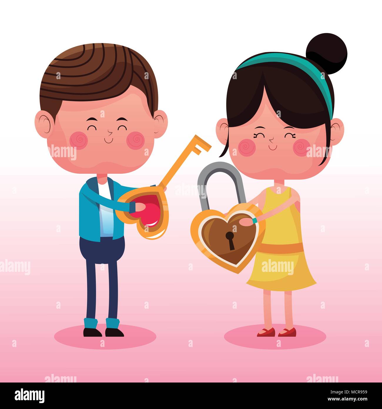 Cute couple in love cartoons Stock Vector Image & Art - Alamy