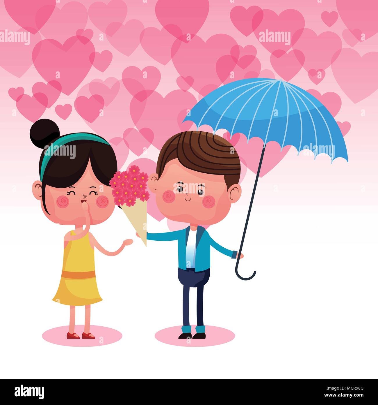 Cute couple in love cartoons Stock Vector Image & Art - Alamy