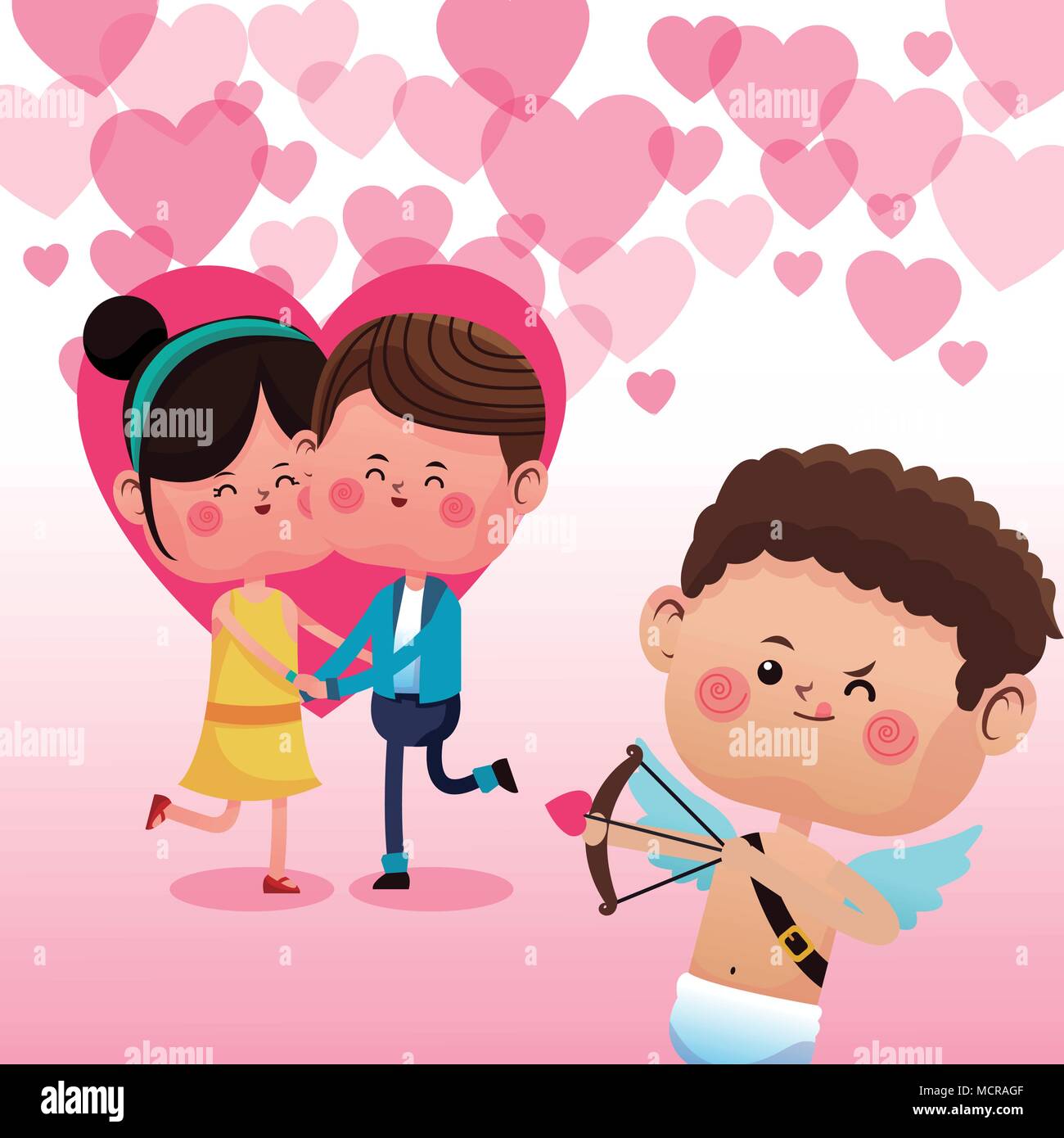 Cute couple in love cartoons Stock Vector Image & Art - Alamy