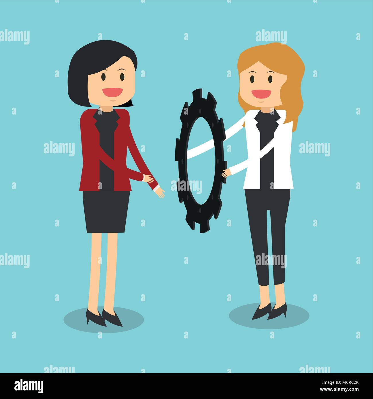 Business teamwork cartoon Stock Vector Image & Art - Alamy