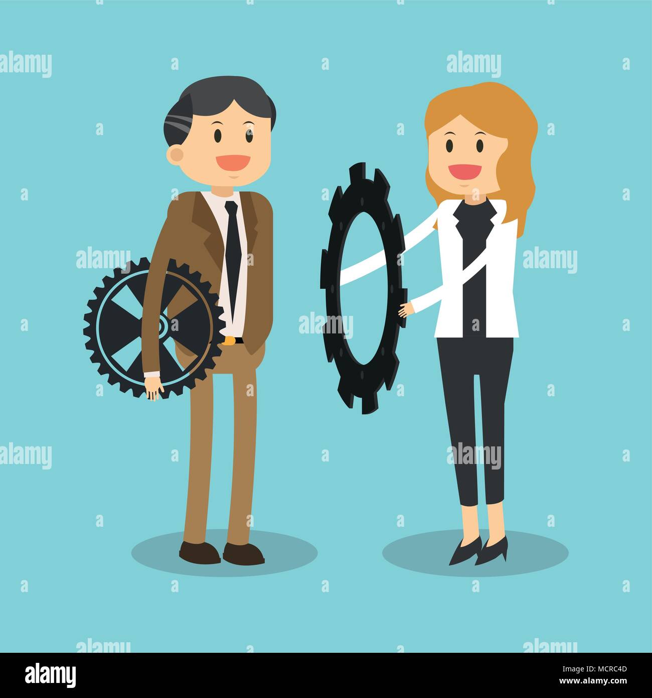 Business teamwork cartoon Stock Vector Image & Art - Alamy