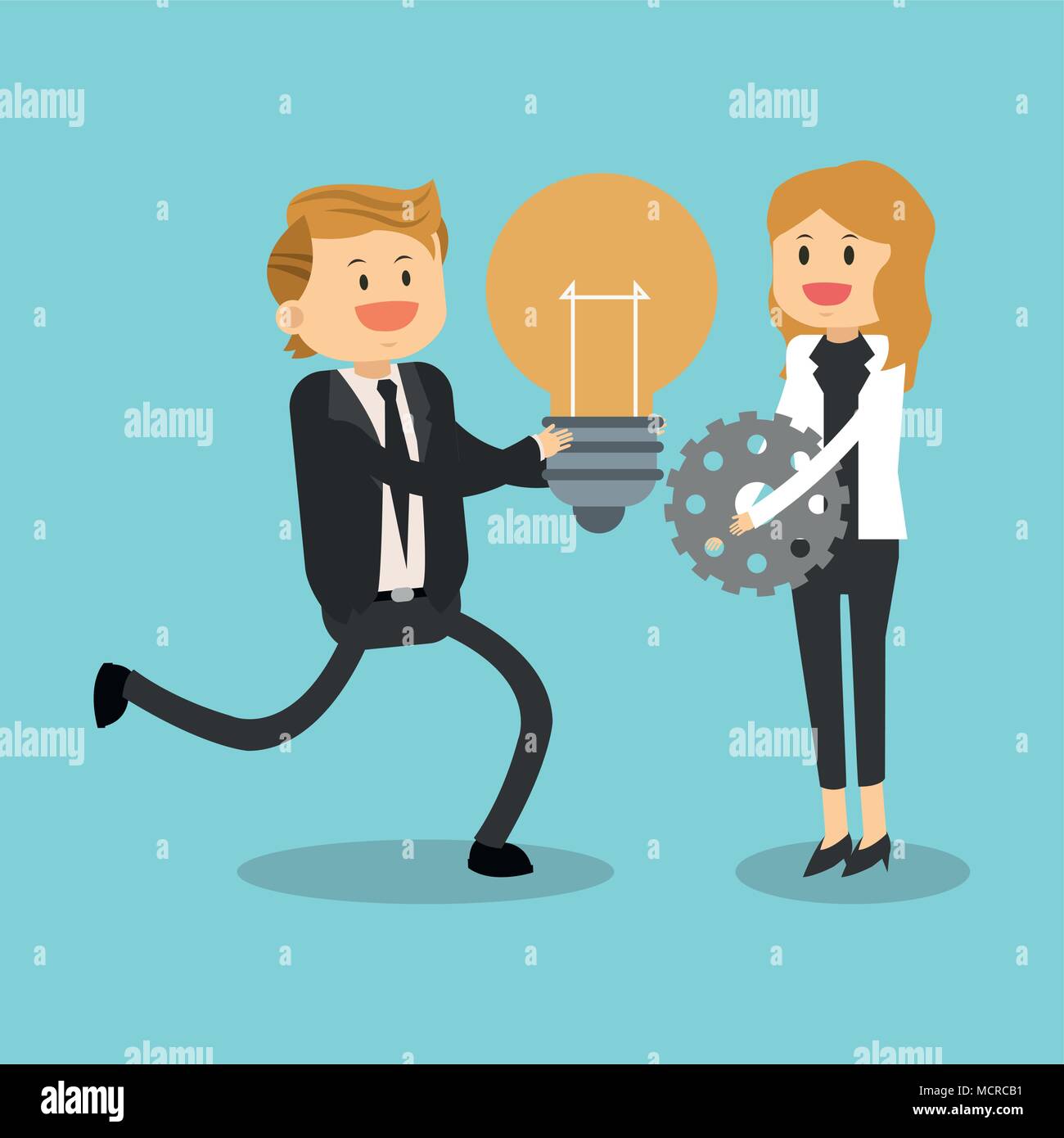 Business teamwork cartoon Stock Vector Image & Art - Alamy