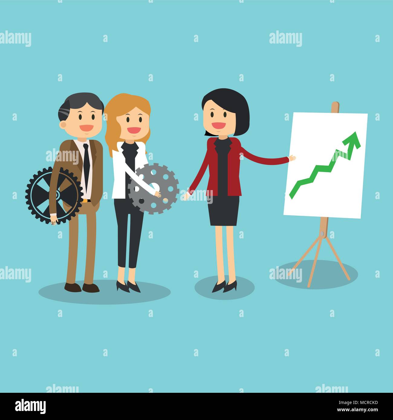 Business teamwork cartoon Stock Vector Image & Art - Alamy