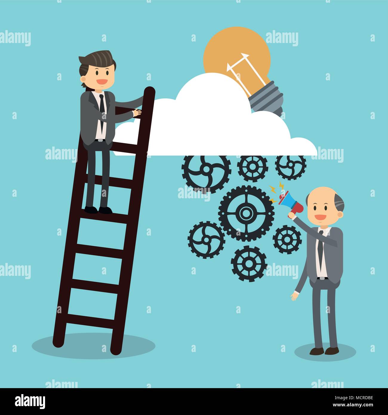 Business teamwork cartoon Stock Vector Image & Art - Alamy