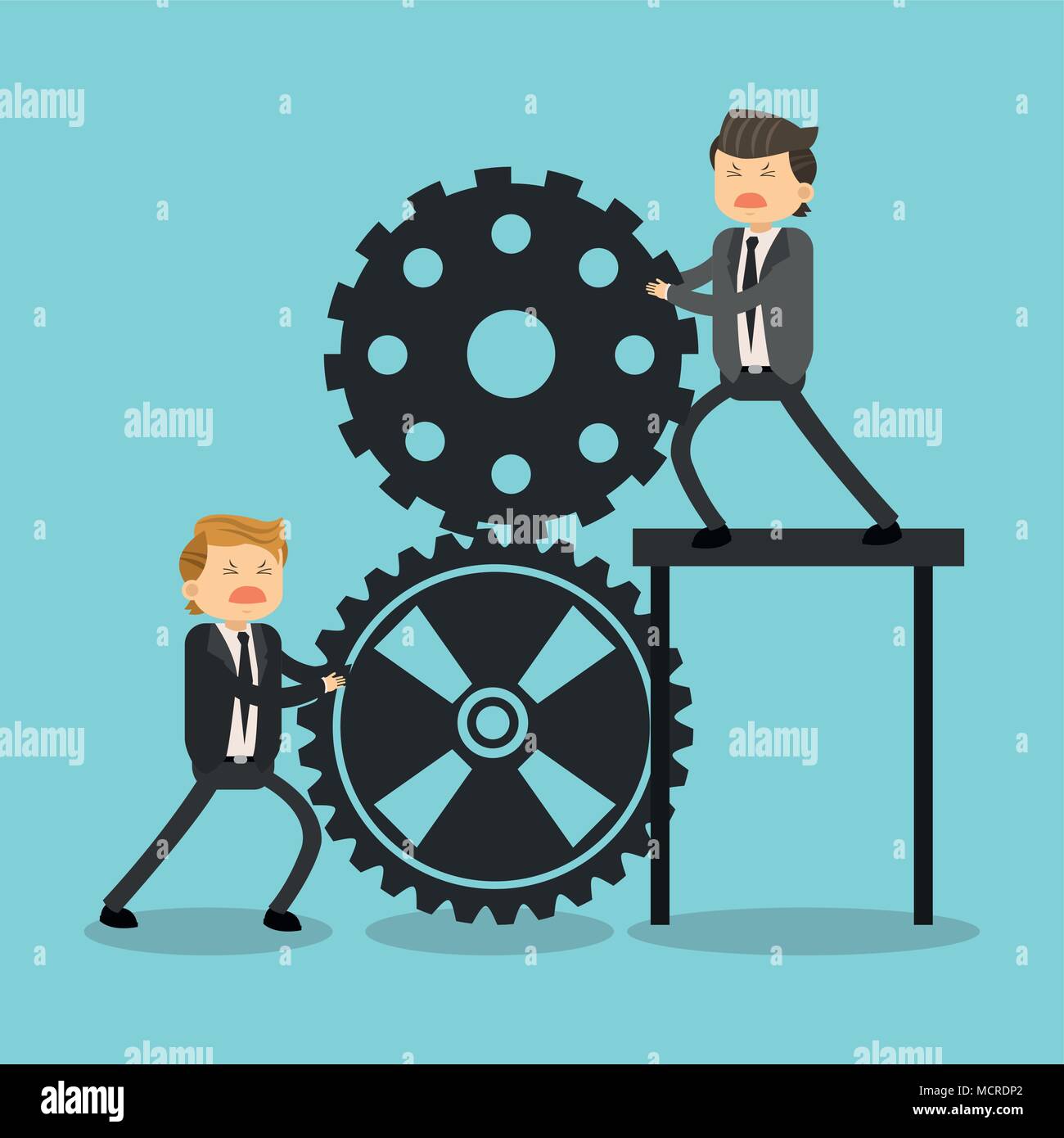 Business teamwork cartoon Stock Vector Image & Art - Alamy
