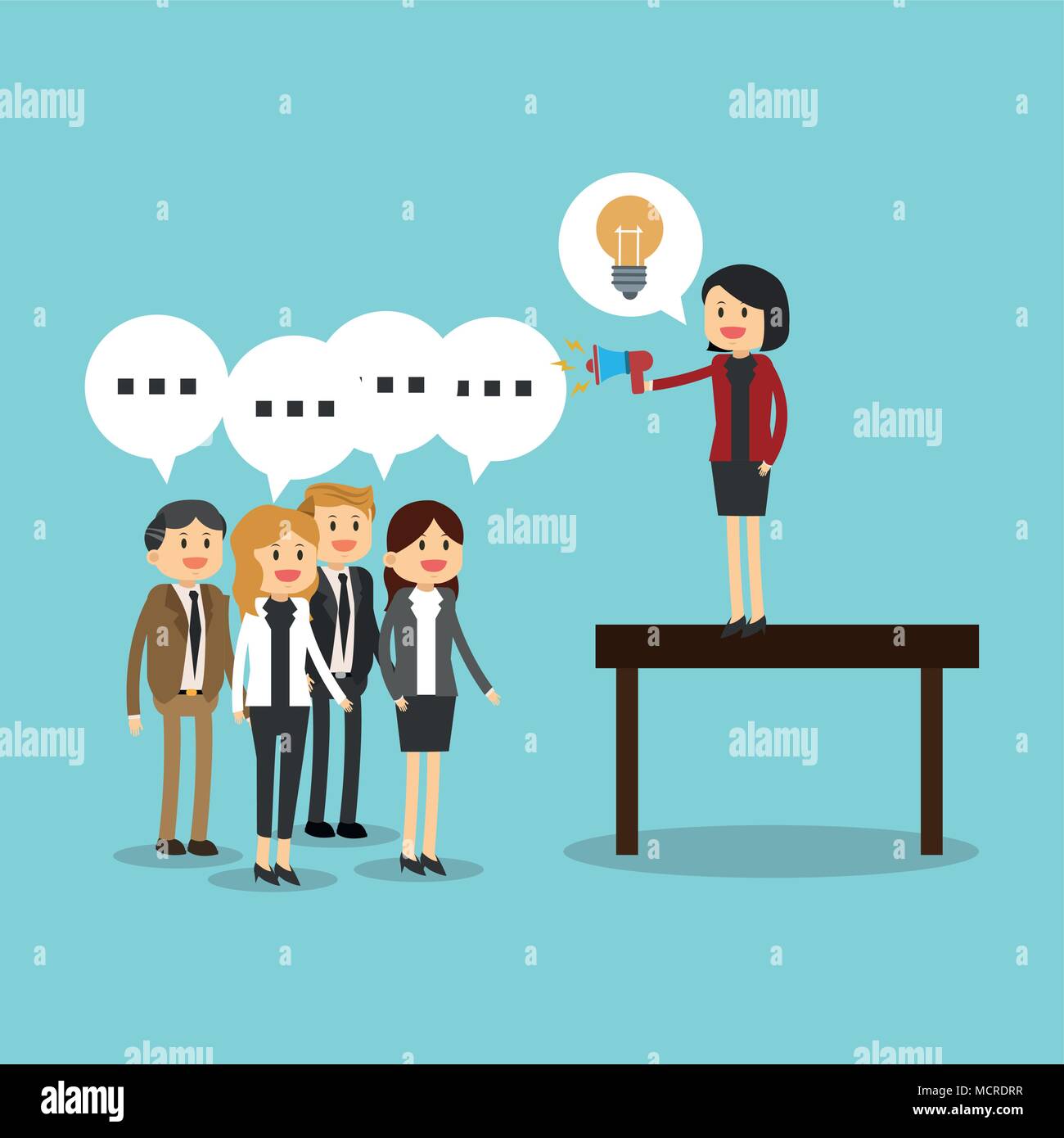 Business teamwork cartoon Stock Vector Image & Art - Alamy