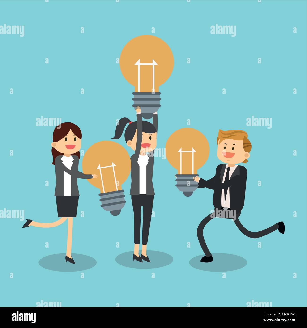 Business teamwork cartoon Stock Vector Image & Art - Alamy