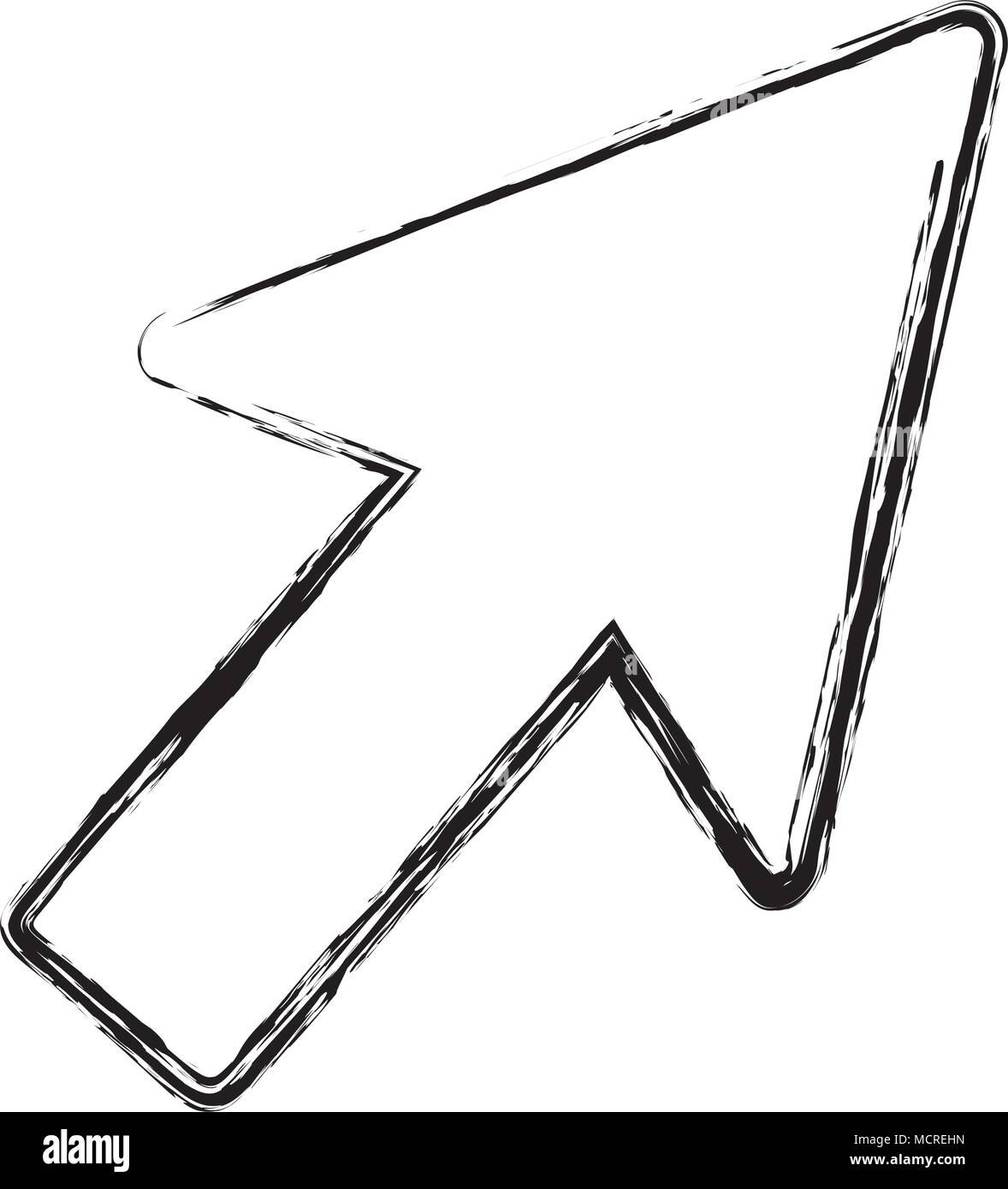 grunge interface mouse cursor computer sign Stock Vector Image & Art ...