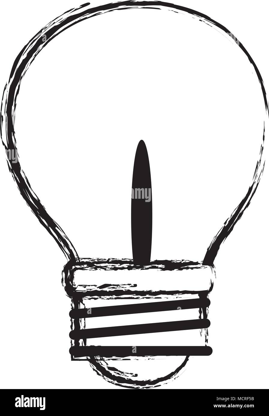 grunge light bulb energy electric object Stock Vector Image & Art - Alamy