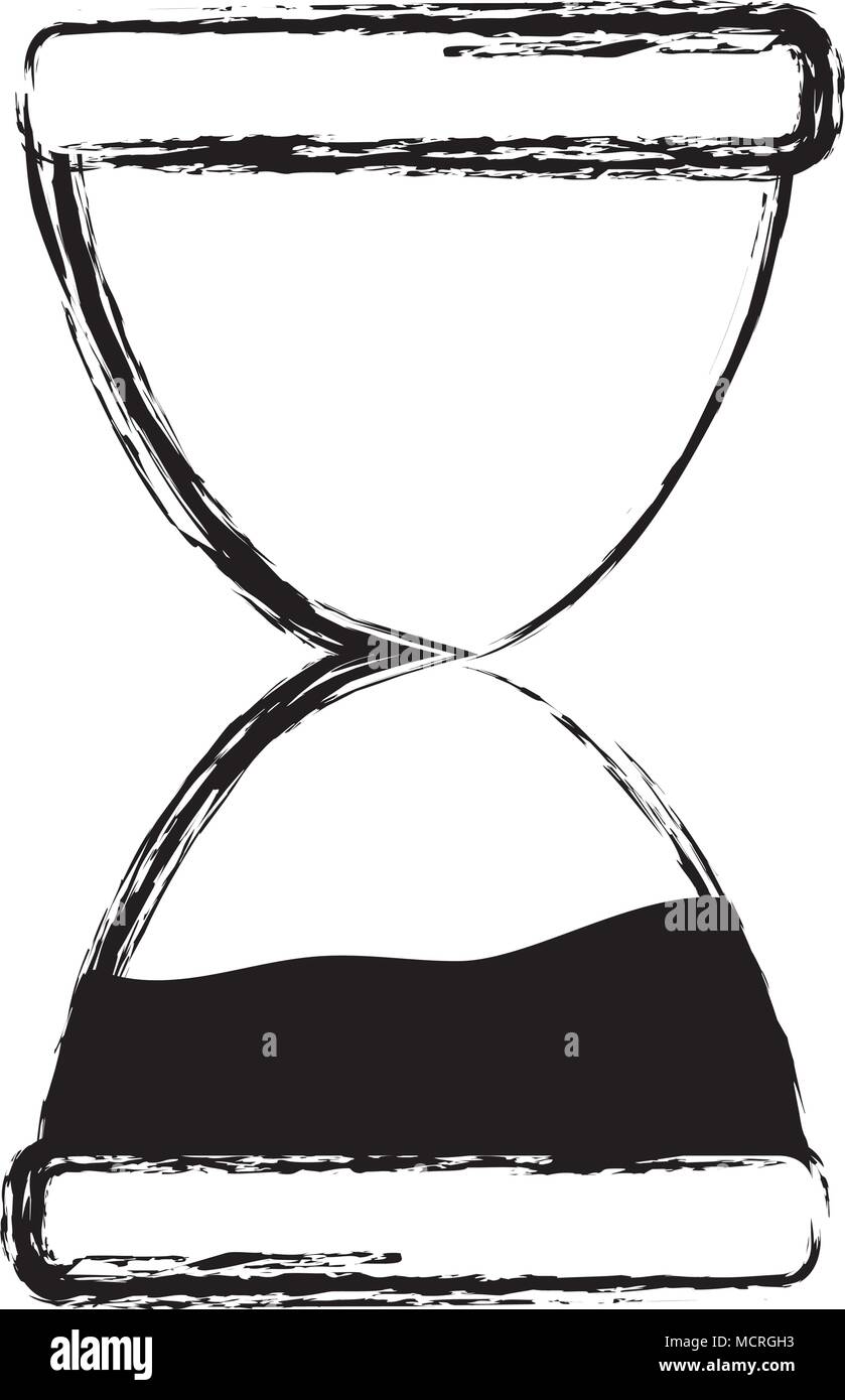 grunge sand hourglass countdown object time Stock Vector Image & Art ...