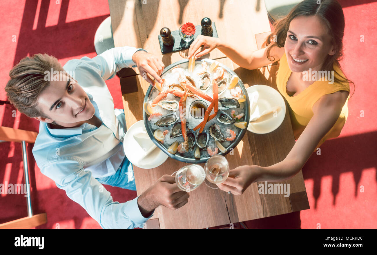 Romantic toasting together hi-res stock photography and images - Alamy