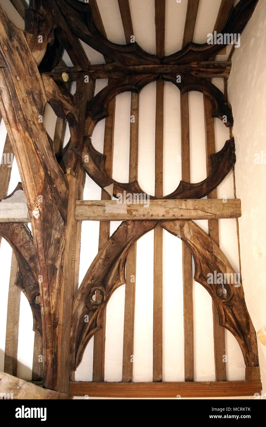 Fiddleford Manor inside and out Stock Photo - Alamy