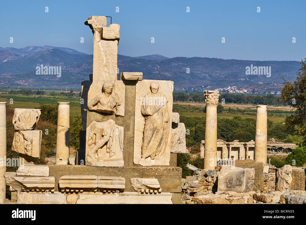 Turkey, Izmir province, Selcuk city, archaeological site of Ephesus ...