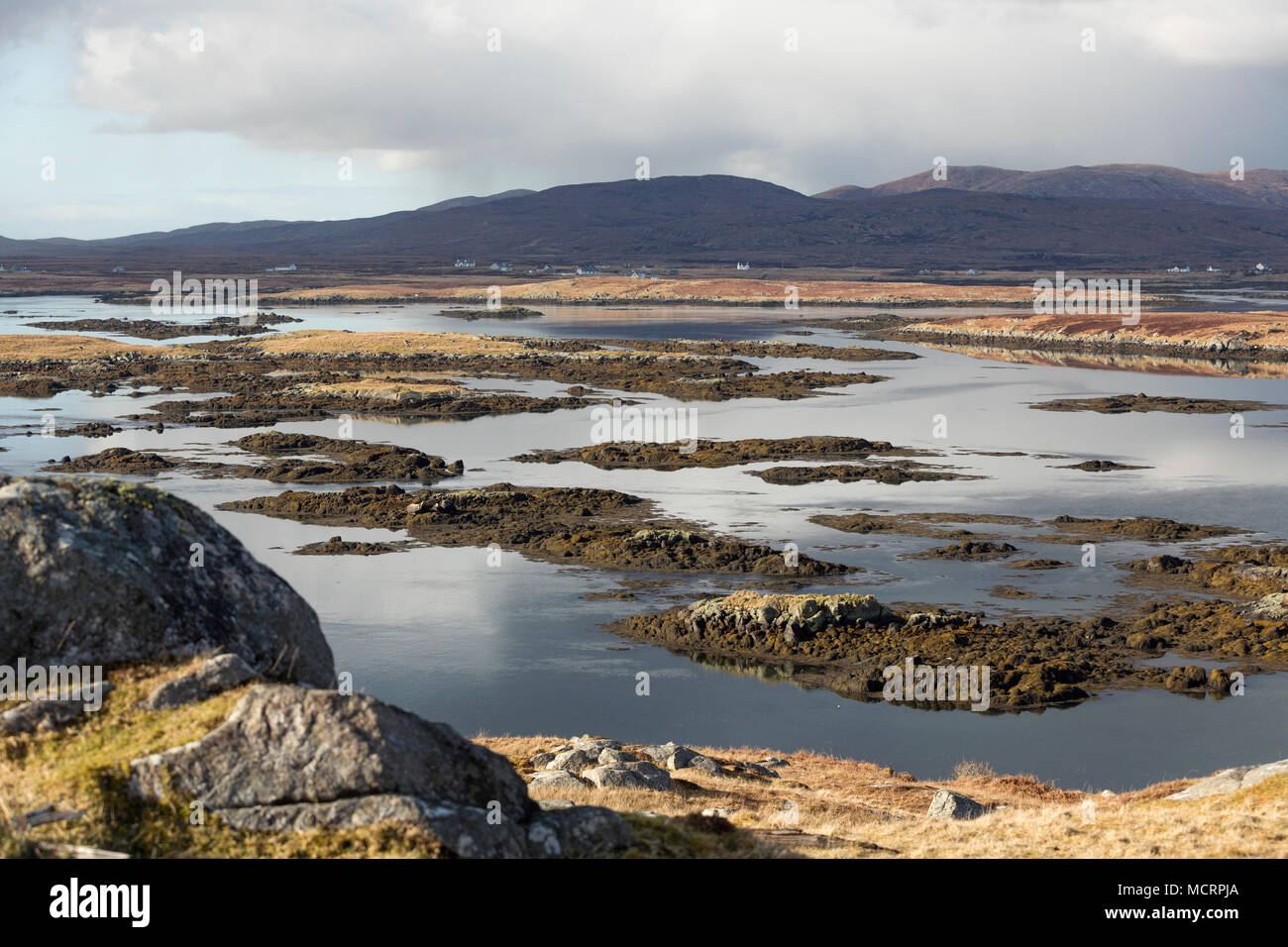 Scenic landscape of South Lochboisdale, South Uist Stock Photo - Alamy