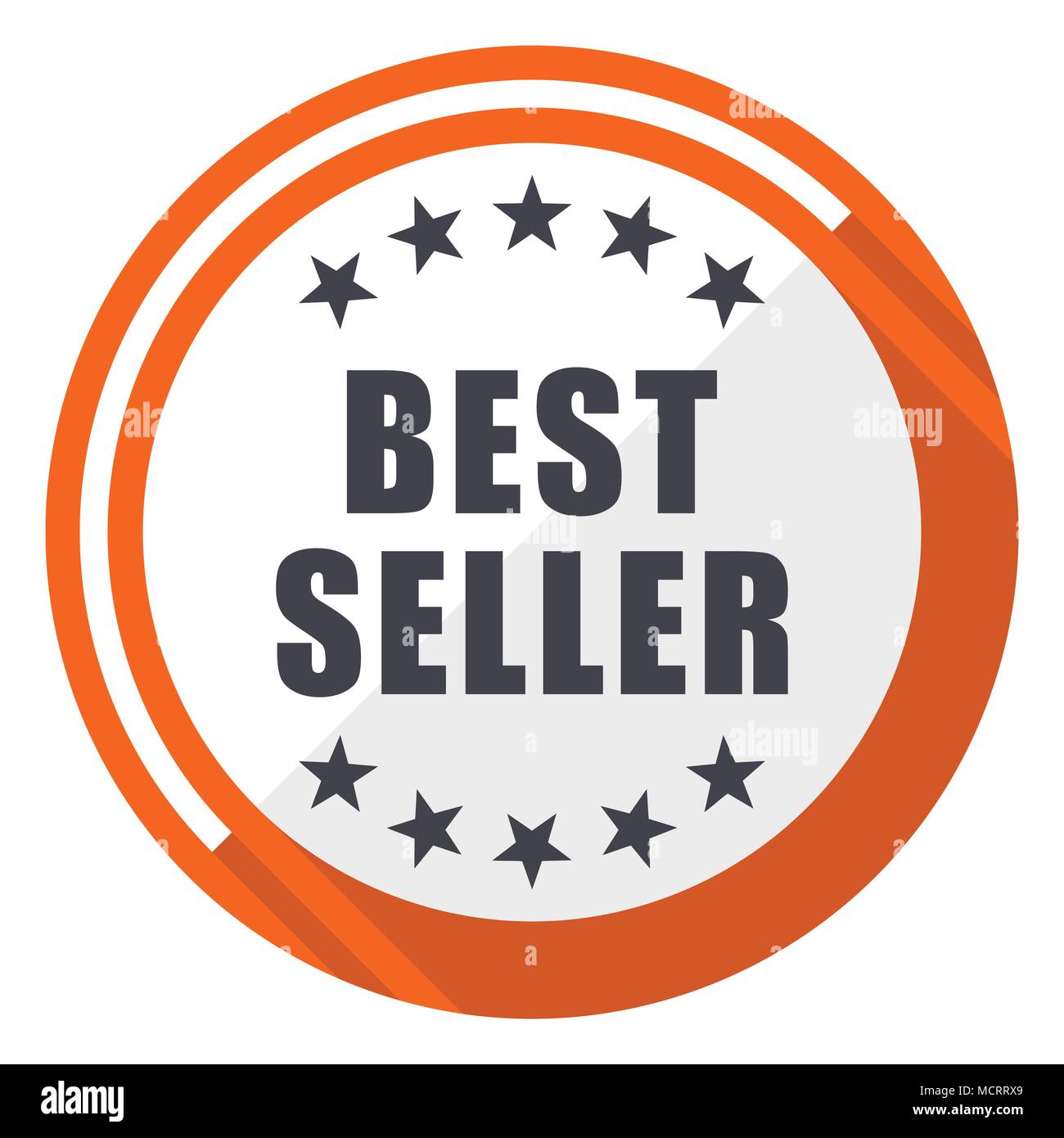 Best seller flat design orange round vector icon in eps 10 Stock Vector ...
