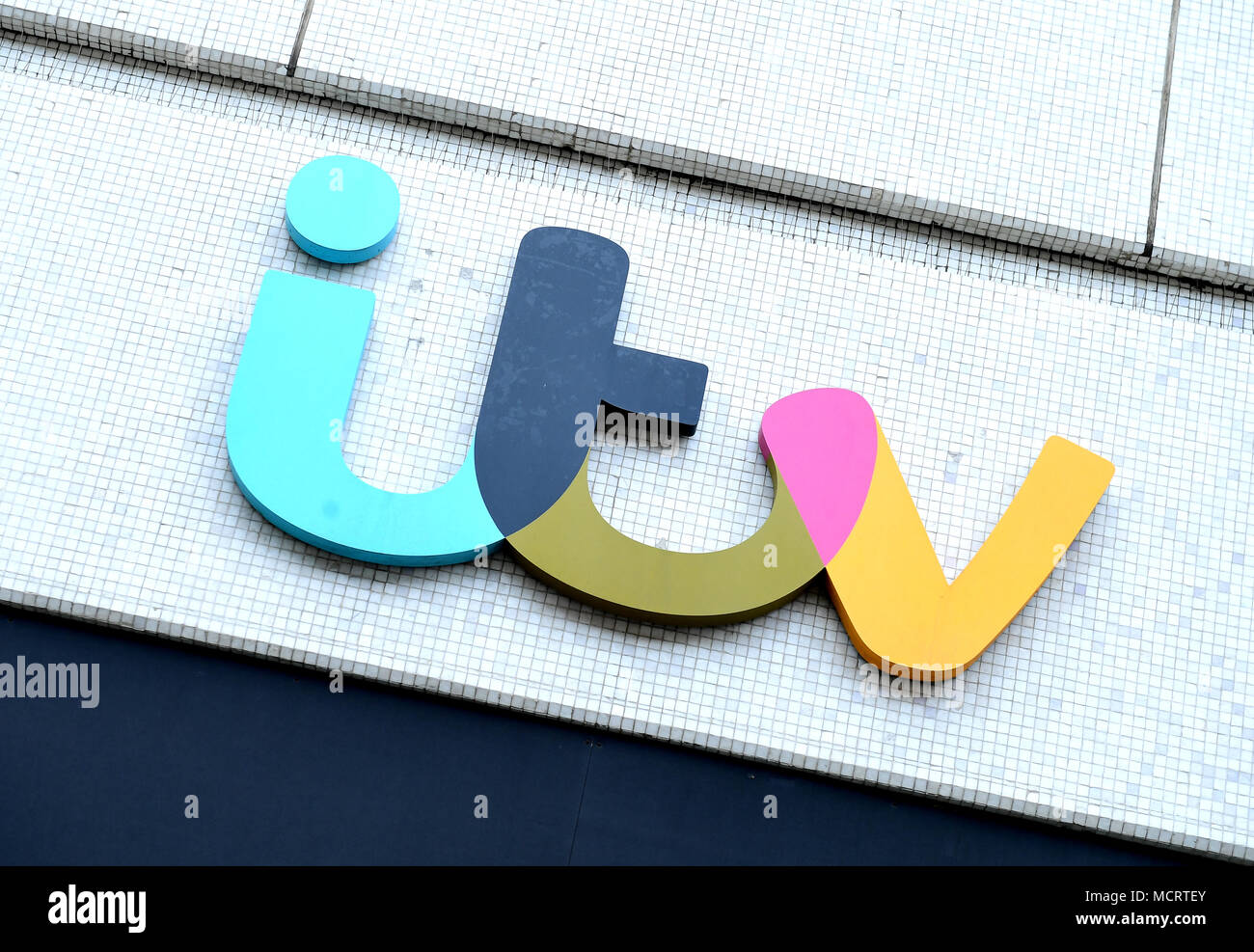 The itv logo on london studios hi-res stock photography and images - Alamy