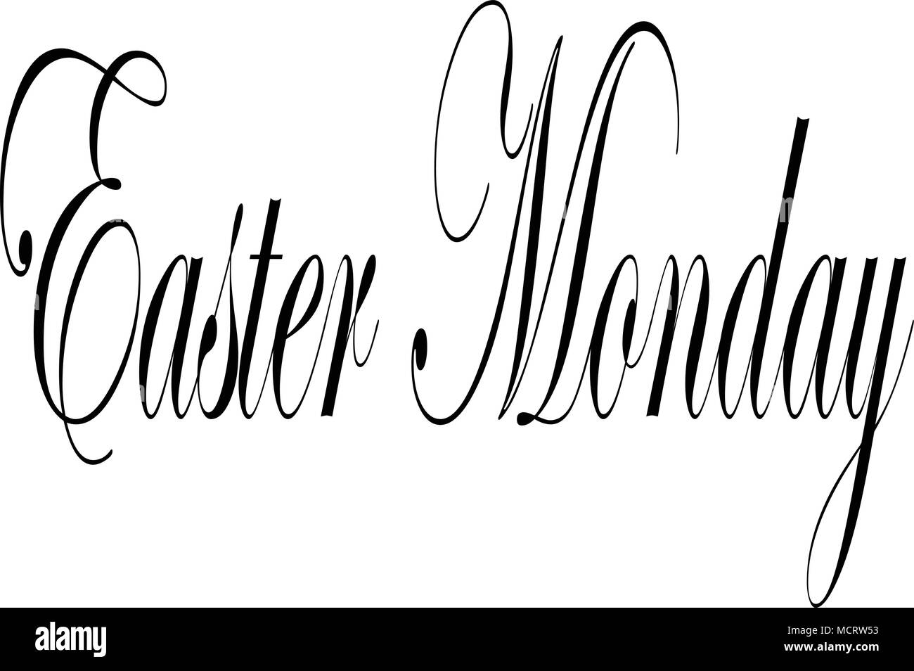 Happy monday illustration Black and White Stock Photos & Images - Alamy