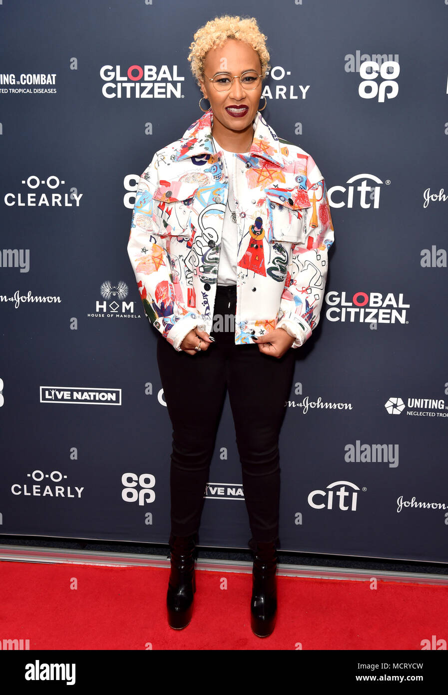 Emeli Sande attending the Global Citizen Live event held at the 02 ...