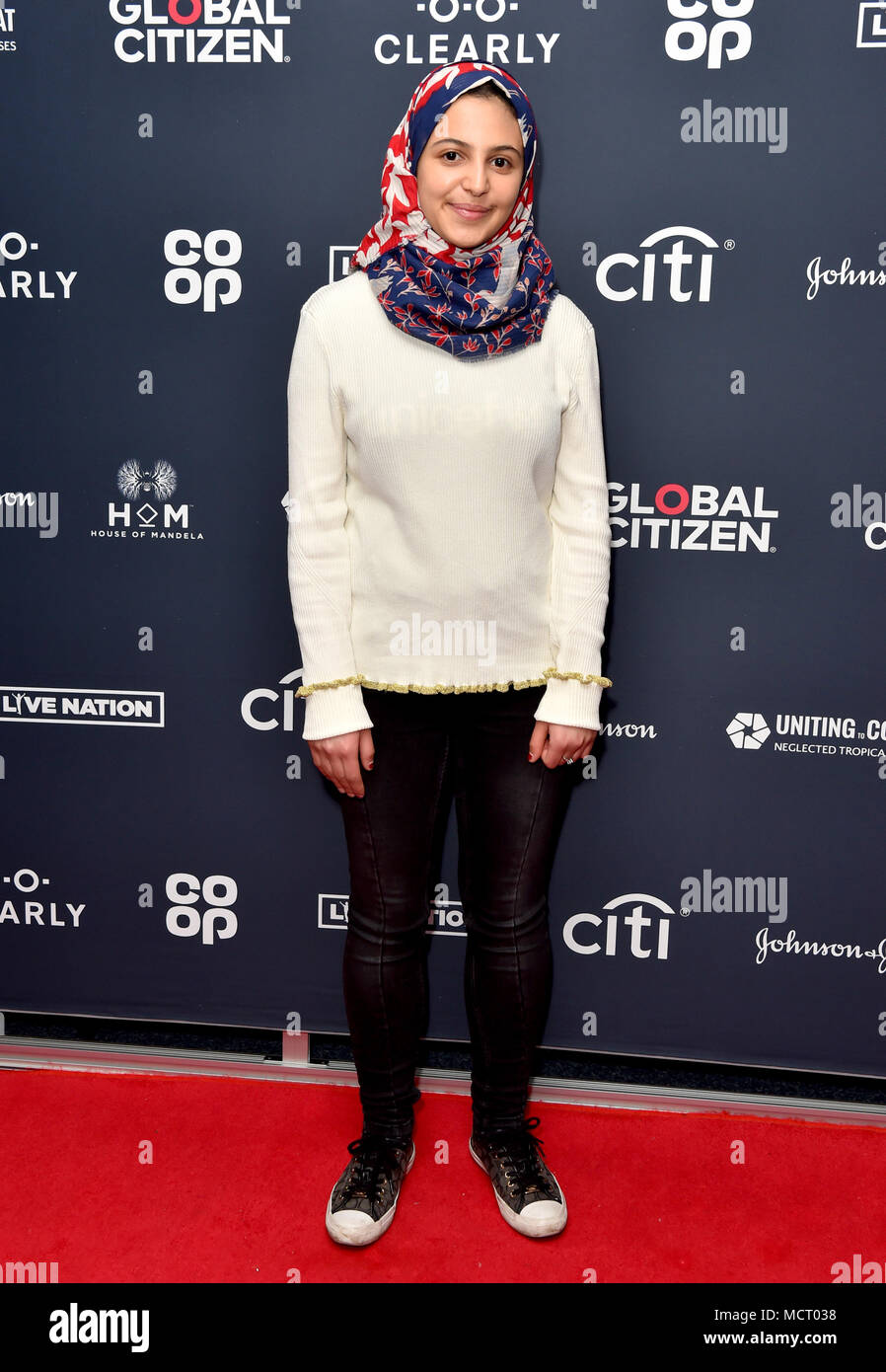 Muzoon Almellehan attending the Global Citizen Live event held at the ...