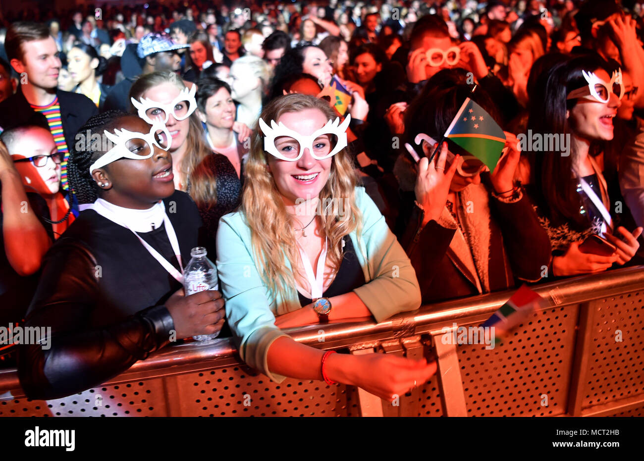 A general view of the crowd at the Global Citizen Live event held at ...