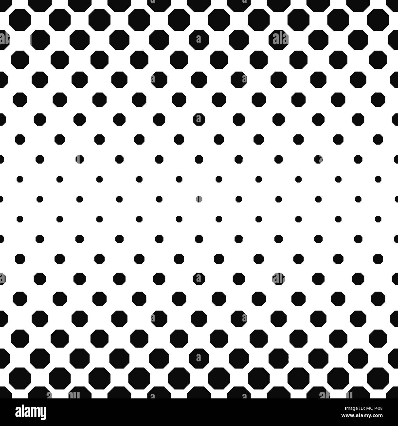 Abstract black white octagon pattern background Stock Vector Image ...