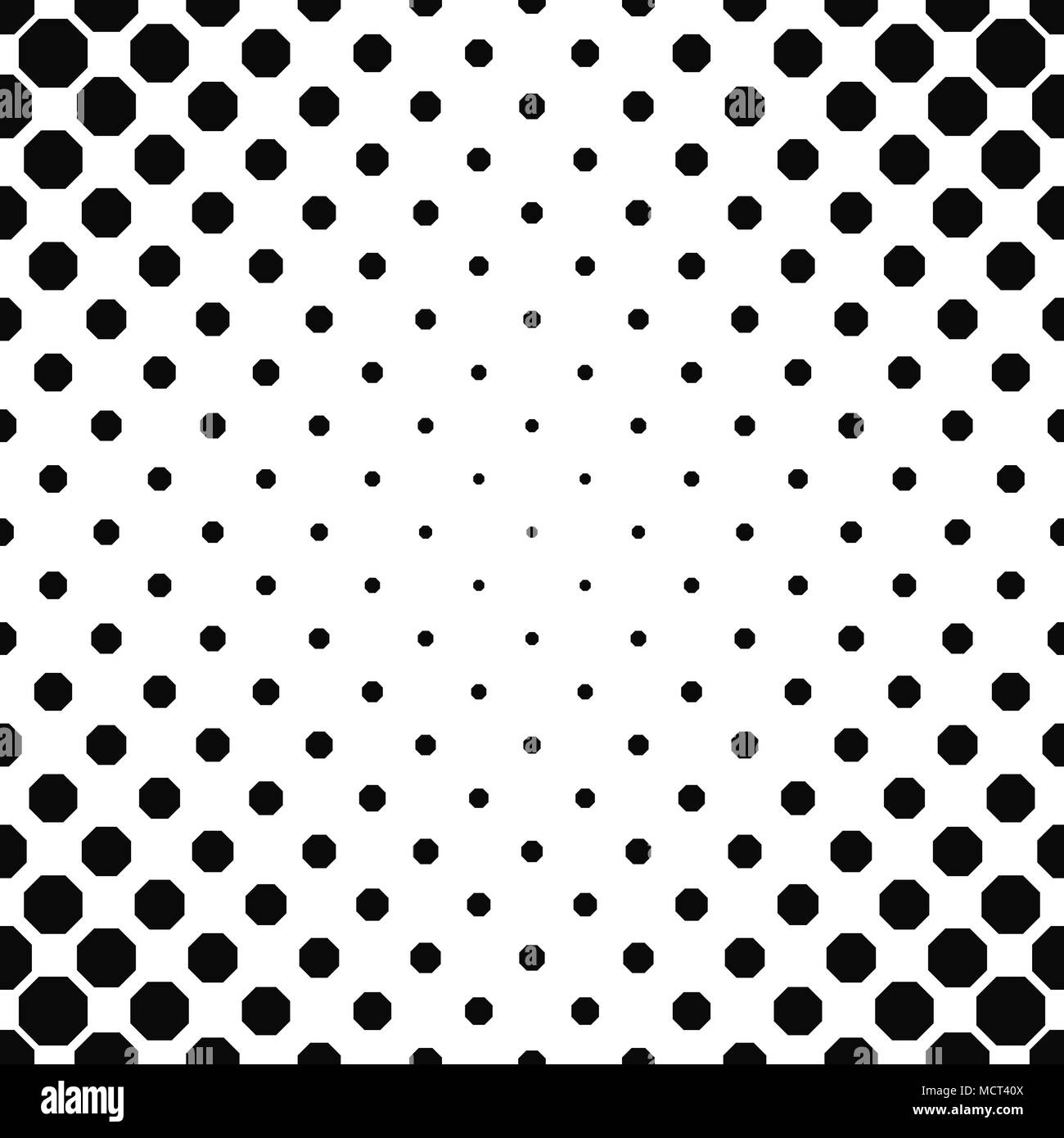 Abstract black white octagon pattern background Stock Vector Image ...