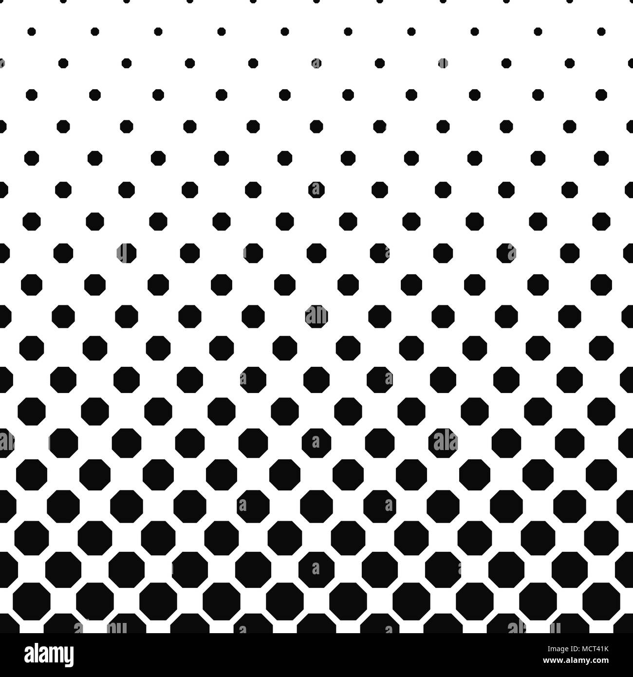 Abstract black and white octagon pattern design Stock Vector Image ...