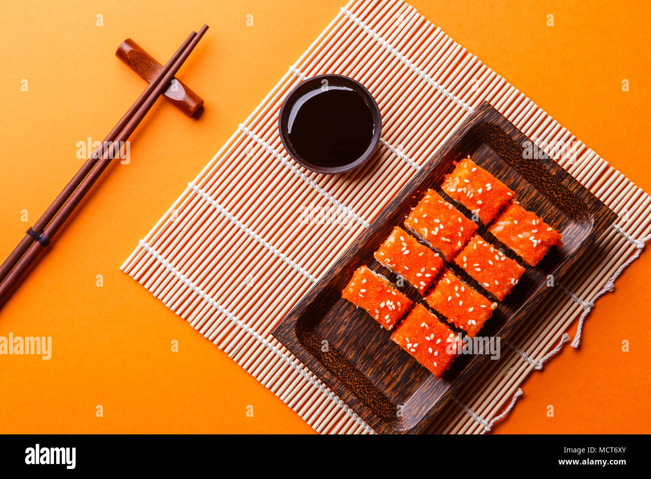Image of rolls on plate Stock Photo - Alamy