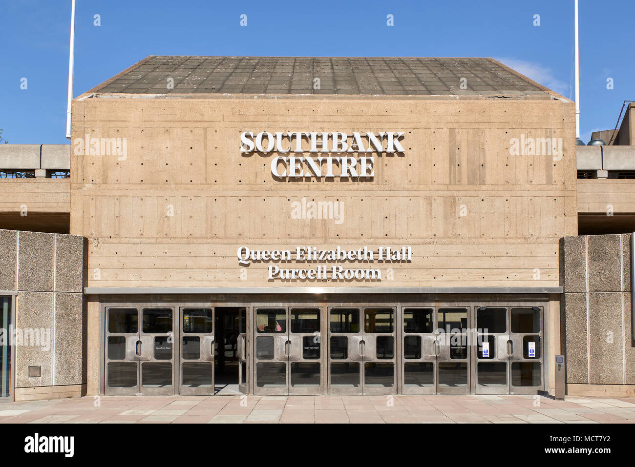 Entrance to Queen Elizabeth Hall and Purcell Room at Southbank Centre ...