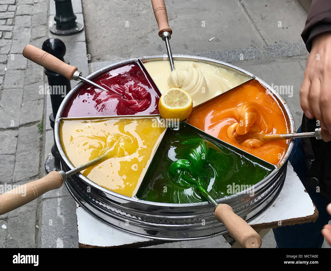 Turkish Street dessert ottoman paste macun tatlisi. Traditional Food ...