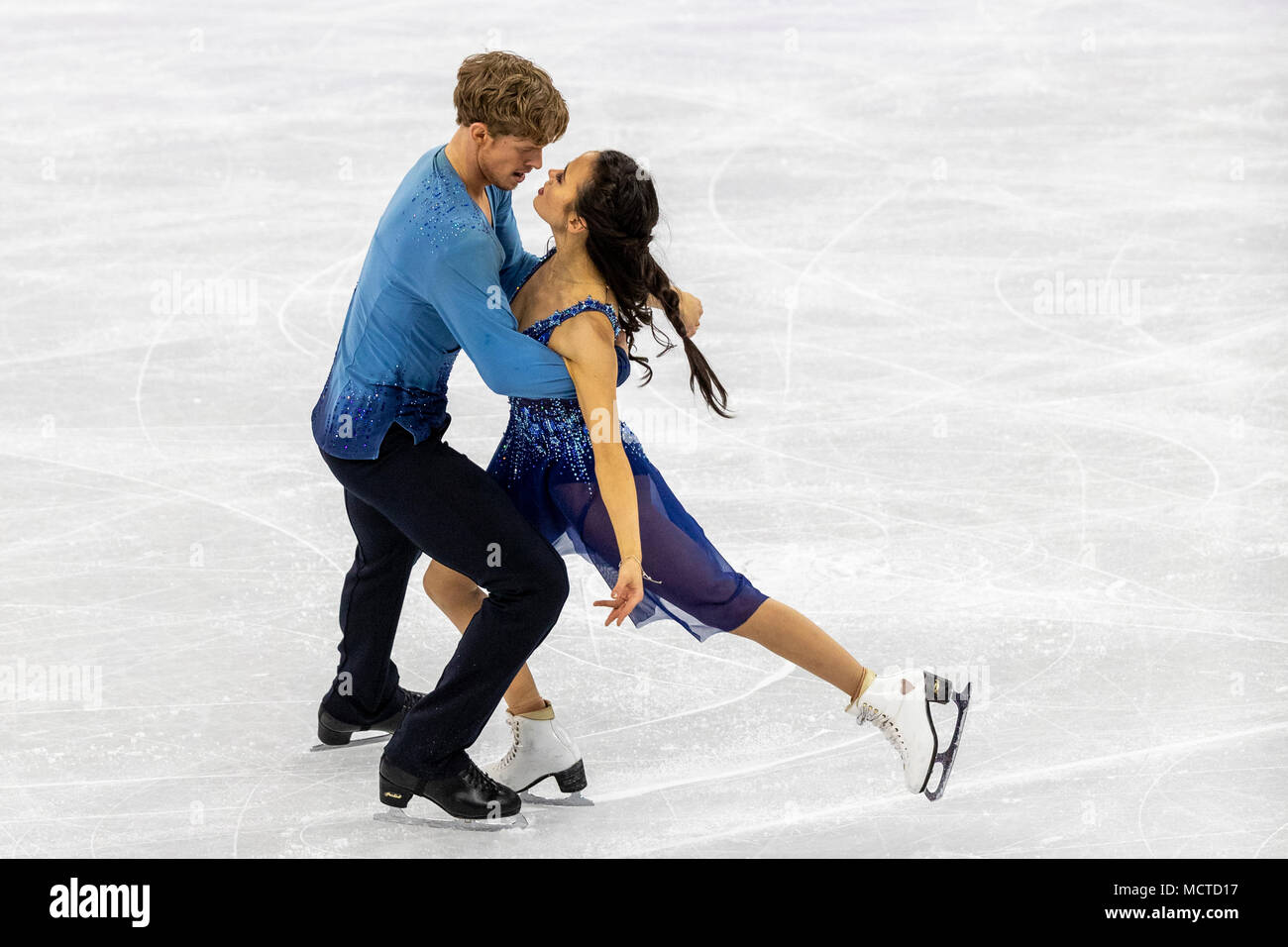 Madison Chock/Evan Bates (USA) competing in the Figure Skating - Ice ...