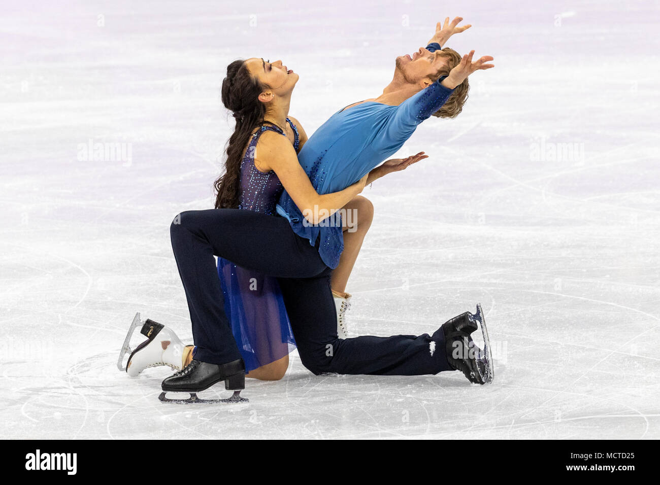 Madison Chock/Evan Bates (USA) competing in the Figure Skating - Ice ...