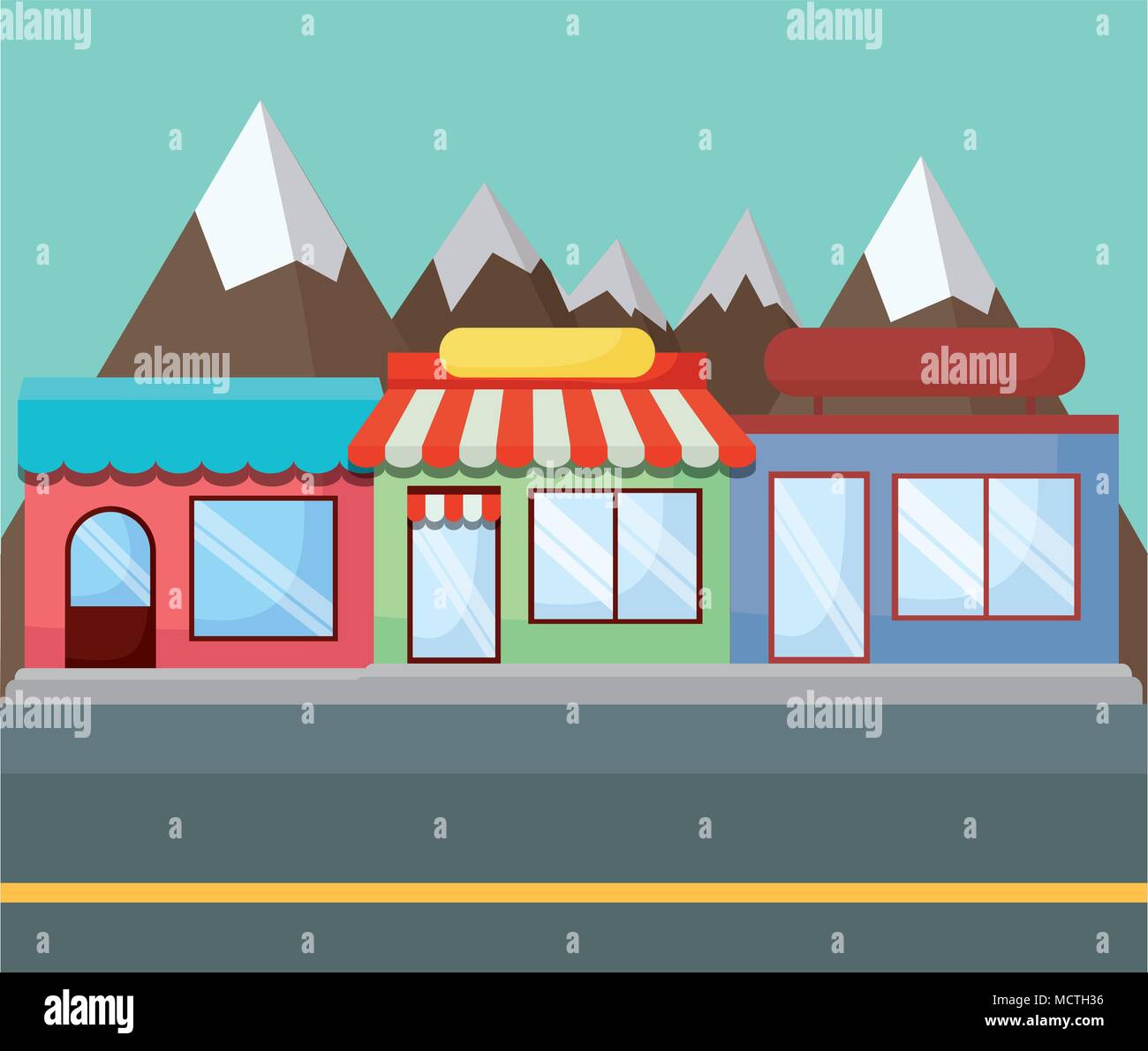 Retail Landscape Illustration High Resolution Stock Photography and ...