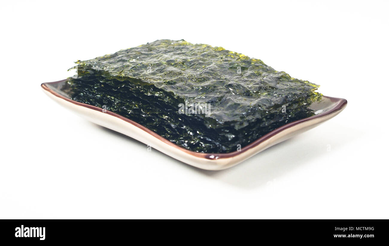 seaweed, fried seaweed on the background Stock Photo - Alamy