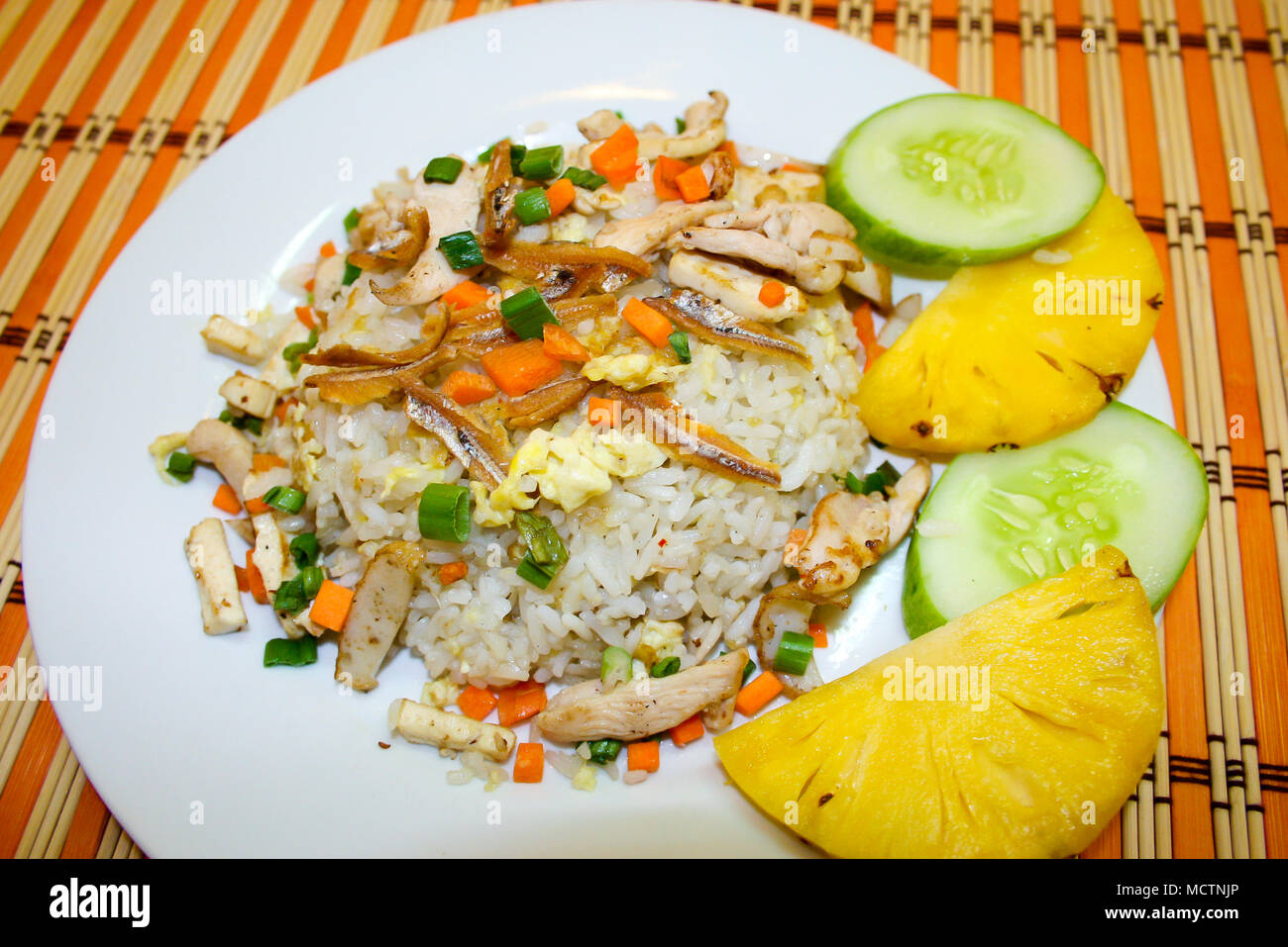 fried rice. Part of a series of nine Asian food dishes Stock Photo - Alamy