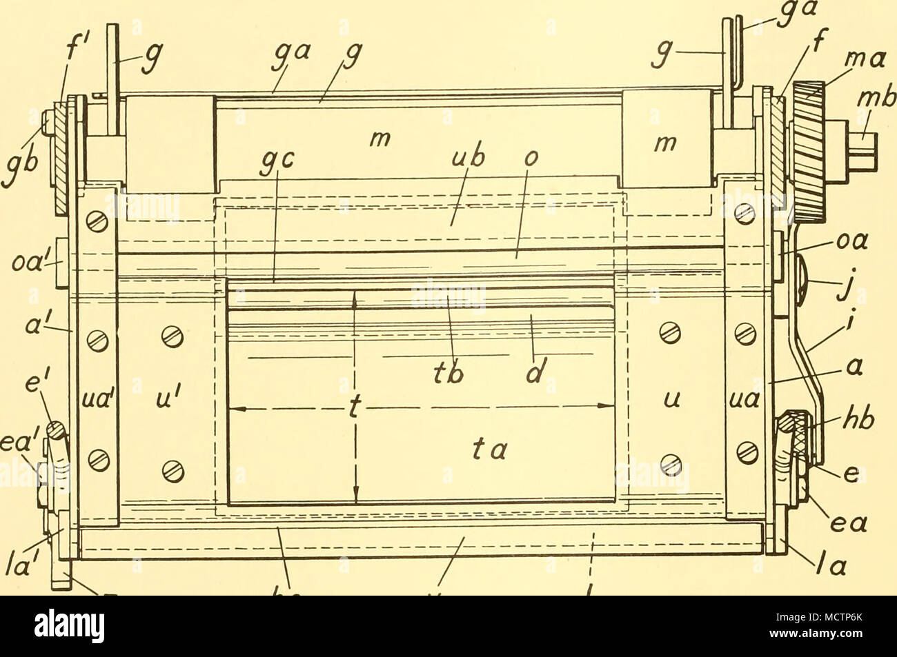 . z tic v I Fig. 12. The internal mechanism frame is in two parts ...